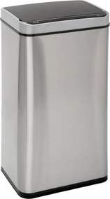 Automatický odpadkový koš 40L, nerezová ocel, stříbrná