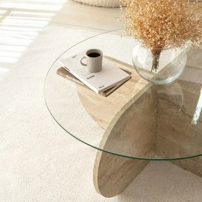 Konferenční stolek Bubble Travertine
