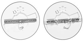 Ecolite WPCB2-18W/CR - LED Panel LEXA LED/6/12/18W/230V černá