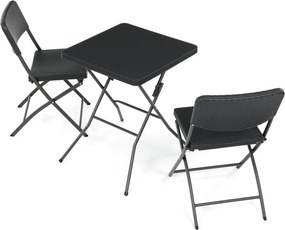 Zahradní set 1+2 AZS-L2161 GREY, plast, šedá