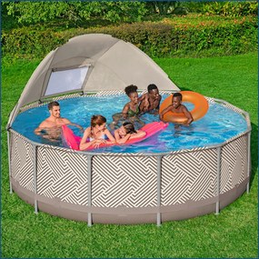 BESTWAY Steel Pro Max Bazénový set 396 x 107 cm, kartušová filtrace + stínění 561FY