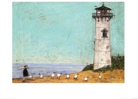 Umělecký tisk Sam Toft - Seven Sisters And A Lighthouse, (50 x 40 cm)