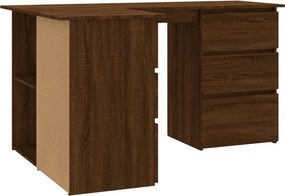 vidaXL Rohový psací stůl 145 x 100 x 76 cm dřevotříska [801092] Barva: dub sonoma