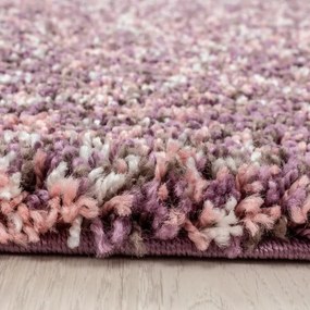 Vopi | Kusový koberec Enjoy shaggy 4500 pink - Kruh 160 cm