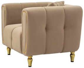 Designové křeslo Baudouin šedé