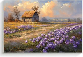 Obraz Na Plátně Plátno Bavlna Bavlněný Uv Tisk 120x80cm Tulipány Nl