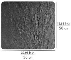WENKO 2712984500 - Deska ABDECKPLATTE - NEUTRAL 56x50 cm černá/čirá