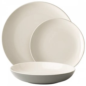 Lunasol - Set keramických talířů 12 ks – Elements West taupe (492415)