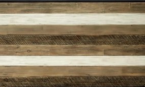Dvoulůžková postel Adesso 140x200 z masivu černá/hnědá