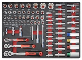 Dílenský vozík s nářadím | 7 zásuvek | 299 ks Matabro MB-TC04
