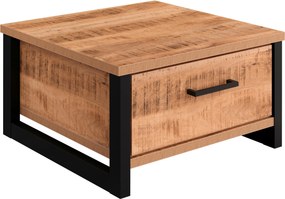 XXXLutz KONFERENČNÍ STOLEK, přírodní barvy, černá, kompozitní dřevo, 80/80/45 cm MID.YOU - Konferenční stolky - 001418018108