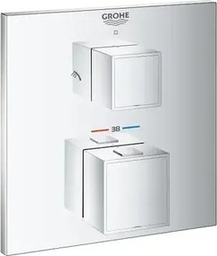 Grohe Grohtherm Cube - Termostatická baterie pod omítku pro 2 spotřebi