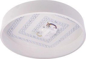 T-LED SMART TUYA Bílé LED stropní svítidlo kulaté 500mm 48W CCT s DO 105465