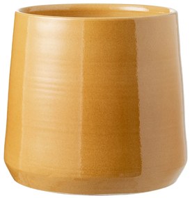 OnaDnes -20% Žlutý keramický květináč J-line Valen 33 cm