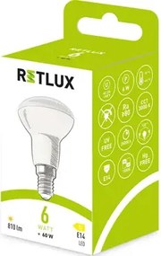 RETLUX RLL 621 R50 E14 Spot 6W / 810 lm / 3000K - teplá bílá / D