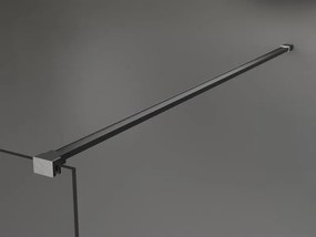 Mexen Kioto, sprchová zástěna Walk-In 110 x 200 cm, 8mm sklo černý vzor, ​​grafitový profil, 800-110-002-66-78