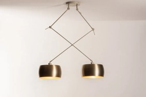 Závěsné designové svítidlo nad stůl Snap Light Duo Bond Gold and Sand