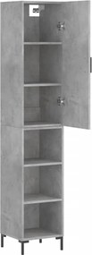 Skříň highboard betonově šedá 34,5x34x180 cm kompozitní dřevo 3198981
