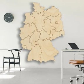 Dřevěná nástěnná mapa Německo - 16 dílků | SENTOP M004