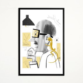 Milan Starý | Chovatel Rám: Černý, Velikost: 100 x 70 cm