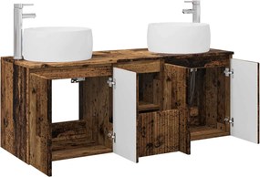 Sada koupelnových skříněk 3 ks Staré dřevo 49,5 x 44,5 x 66 cm 3405725