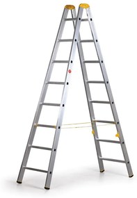 Hliníkové štafle ALVE FORTE, 2x8 příček, výška 2,29 m
