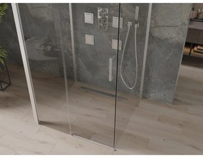 Mexen Omega 3-stěnový sprchový kout 100x100 cm, 8mm čiré sklo - chromový profil, 825-100-100-01-00-3S