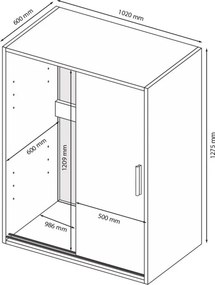 Komoda 2dv (Bílá) Case