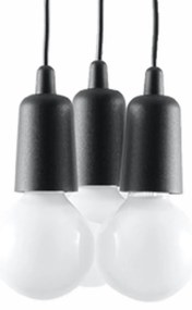 Sollux Lighting Závěsné svítidlo DIEGO 3 Černá