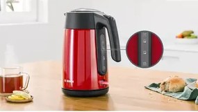 BOSCH TWK7L464 červená / Rychlovarná konvice / 2400 W / 1.7 l