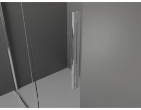 Mexen Velar L, sprchový kout s posuvnými dveřmi 110 x 110 cm, 8mm čiré sklo, chromová, 871-110-110-03-01