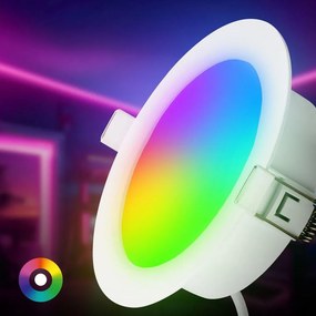 BRI 3945036 Fungo vestavné bodové svítidlo 100mm 3ks sada - 7W, 700lm, LED, stmívatelné, IP65, bílé - BRILONER