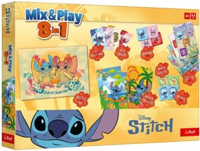 Trefl Mix & Play 8v1 Stitch společenská hra
