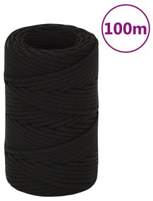 Pracovní lano černé 2 mm 100 m polyester