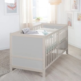 Šedá postýlka s nastavitelnou výškou 70x140 cm Easy Sleep – Roba