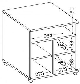 Falco Kontejner Matylda 230 dub artisan