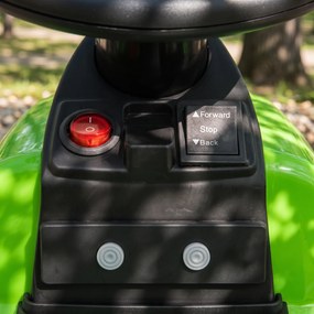 AIYAPLAY elektrický dětský traktor 6 V s přívěsem, zelený