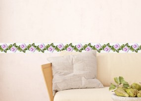 Samolepící bordura na zeď Květy | 5 m x 13.8 cm | DWB8229