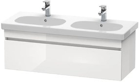 Duravit DuraStyle - Umyvadlová skříňka 40x115x45 cm, 1 zásuvka, lesklá bílá DS638602222