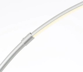 Brilliant G70611/21 Stmívatelná stojací lampa s LED BOW CCT stříbrná