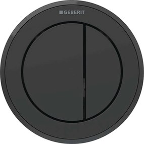 Geberit - Oddálené ovládání typ 10, pneumatické, pro 2 množství splachování, matná černá 116.057.16.1