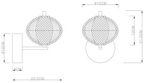 Globo 16042W - LED Nástěnná lampa AIDA LED/7W/230V 3000K/4500K/6500K