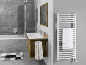 Aqualine Aqualine, DIRECT topné těleso s bočním připojením 450x960 mm, černá mat, ILR94B