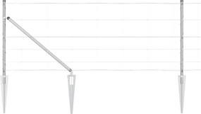Svařované drátěné ploty s hroty 50 x 0,8 m Pozinkovaná ocel 3351446
