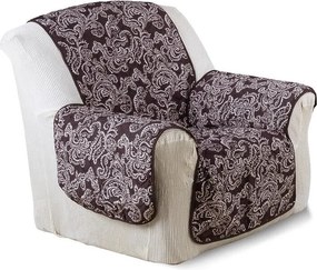 Přehozy s područkami čokoládové křeslo - sedák 57 cm