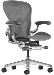 OnaDnes -20% Šedá kancelářská židle Herman Miller Aeron B Exclusive