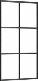 Posuvné dveře se sadou kování černé 102x205 cm ESG Glass 3375846