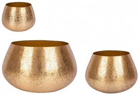 BIZZOTTO Set 3 zlatých květináčů VARANASI 0182952