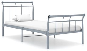 Rám postele šedý kov 90 x 200 cm,  325032 HangarStore.cz