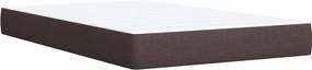 Box spring postel s matrací tmavě hnědá 120x190 cm textil 3290444
